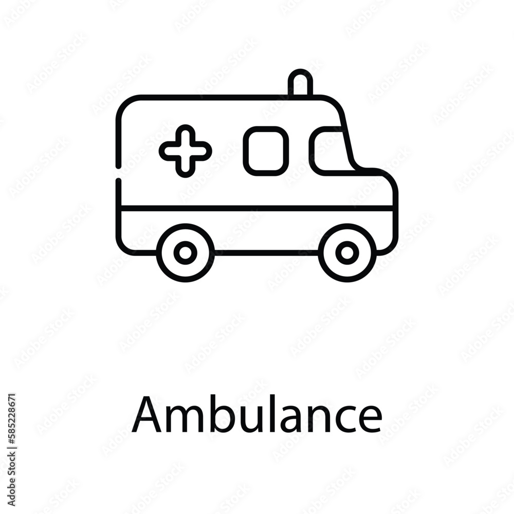 Ambulance icon. Suitable for Web Page, Mobile App, UI, UX and GUI ...