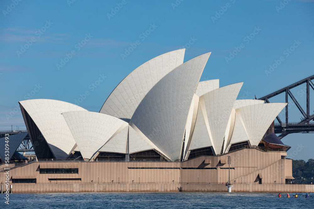 Sydney Australia April 4th 2019 - The iconic Sydney Opera House on a ...