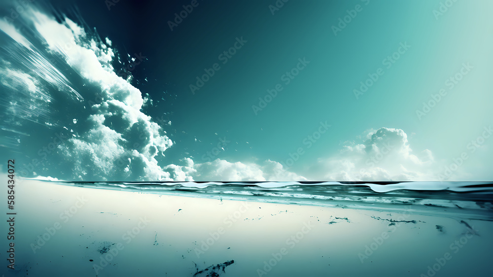 Sky and Ocean backdrop, beach, sand, background, wallpaper, back screen ...