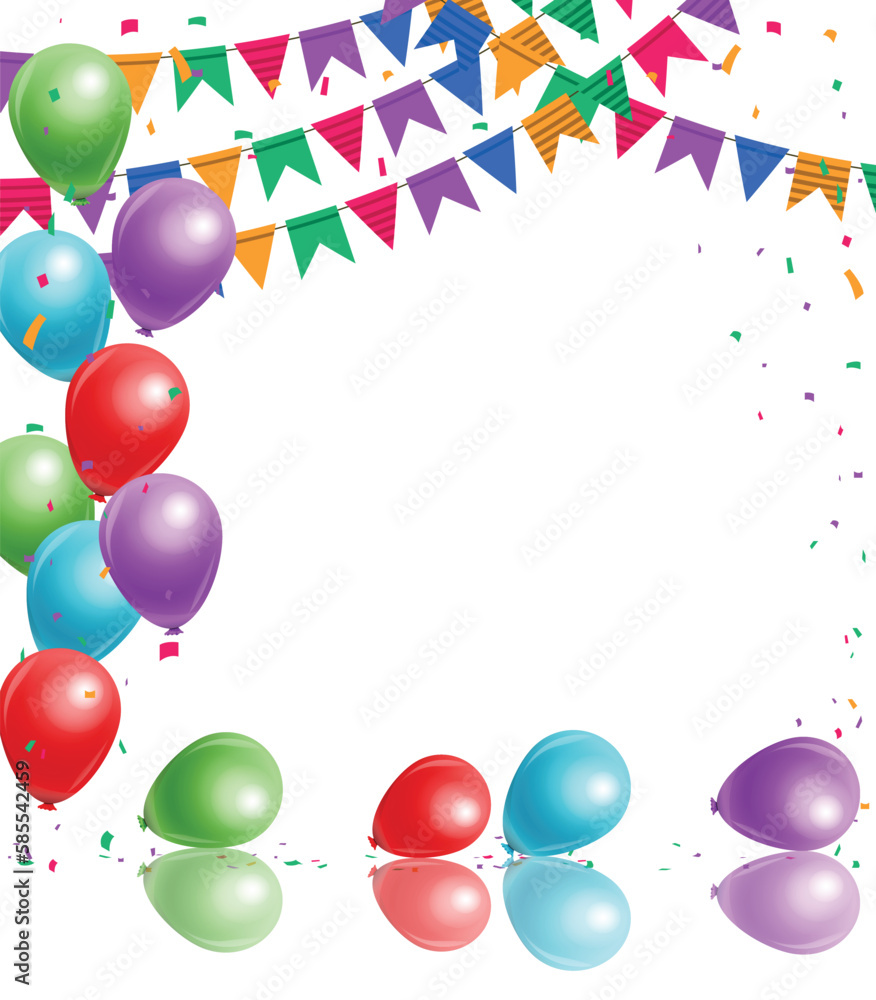 Happy birthday vector transparent background. colorful happy birthday ...