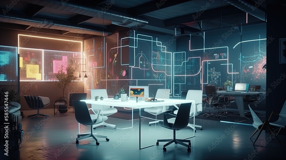 Futuristic Office Design: Vibrant and Innovative Workspaces of Tomorrow ...