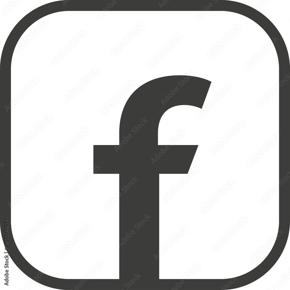 Facebook Logo Icon Stock Illustration | Adobe Stock