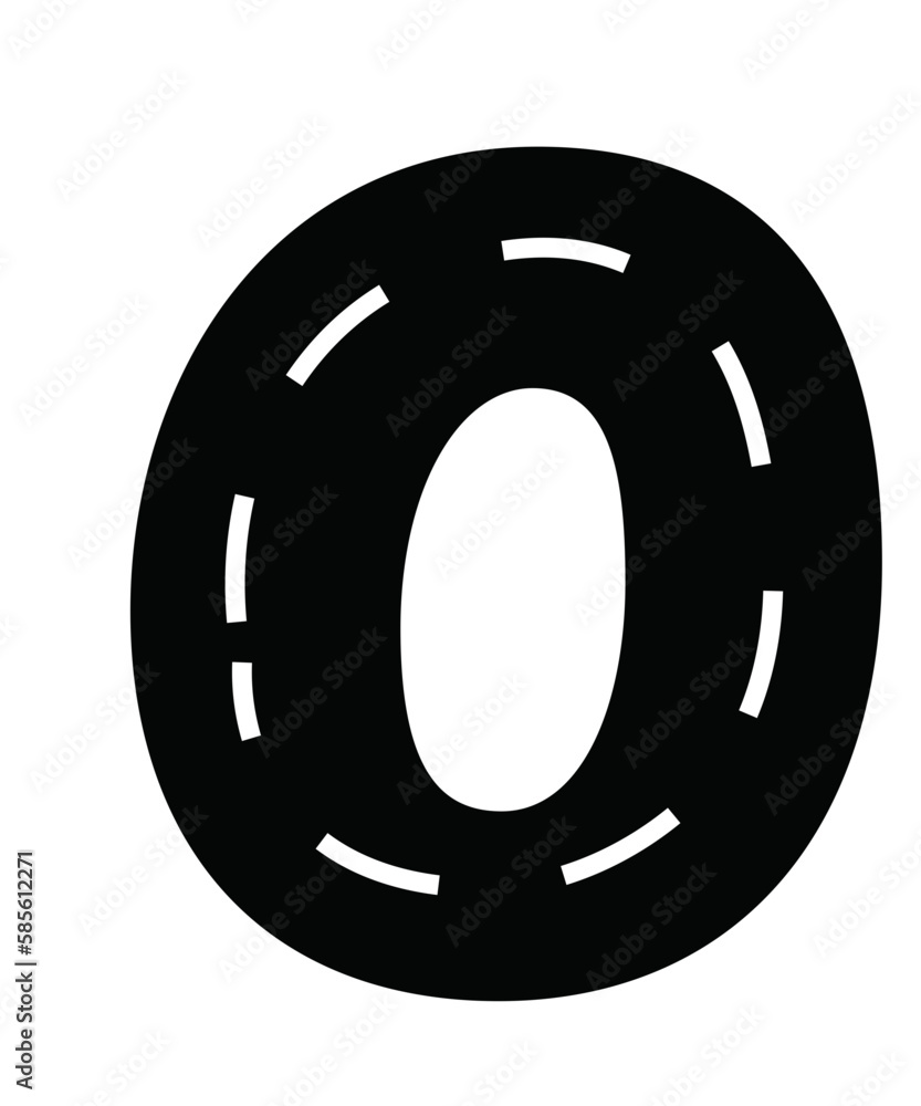Стоковое векторное изображение «Race Track Alphabet SVG,Road Numbers ...