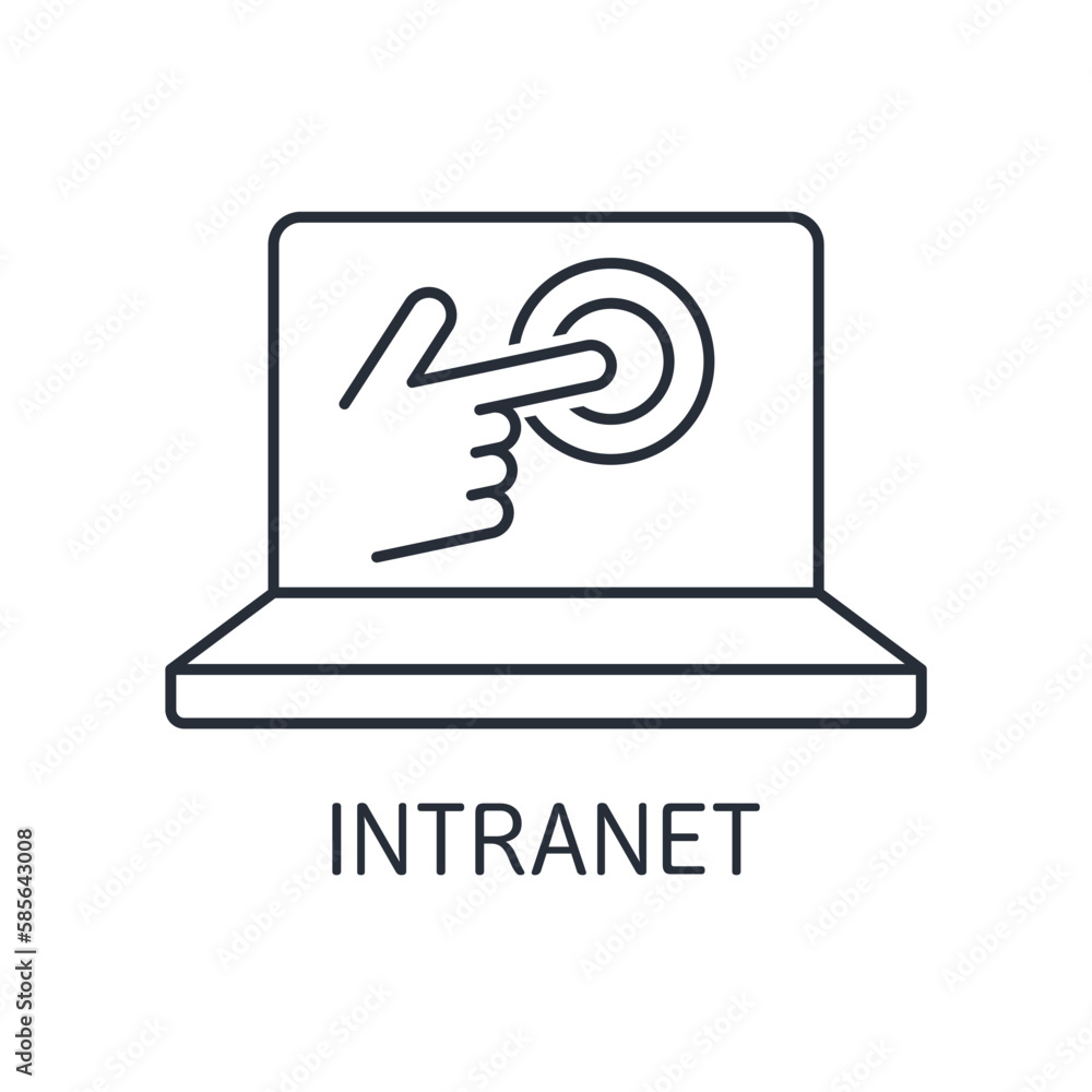 Intranet portal, gateway. Access to corporate information and ...