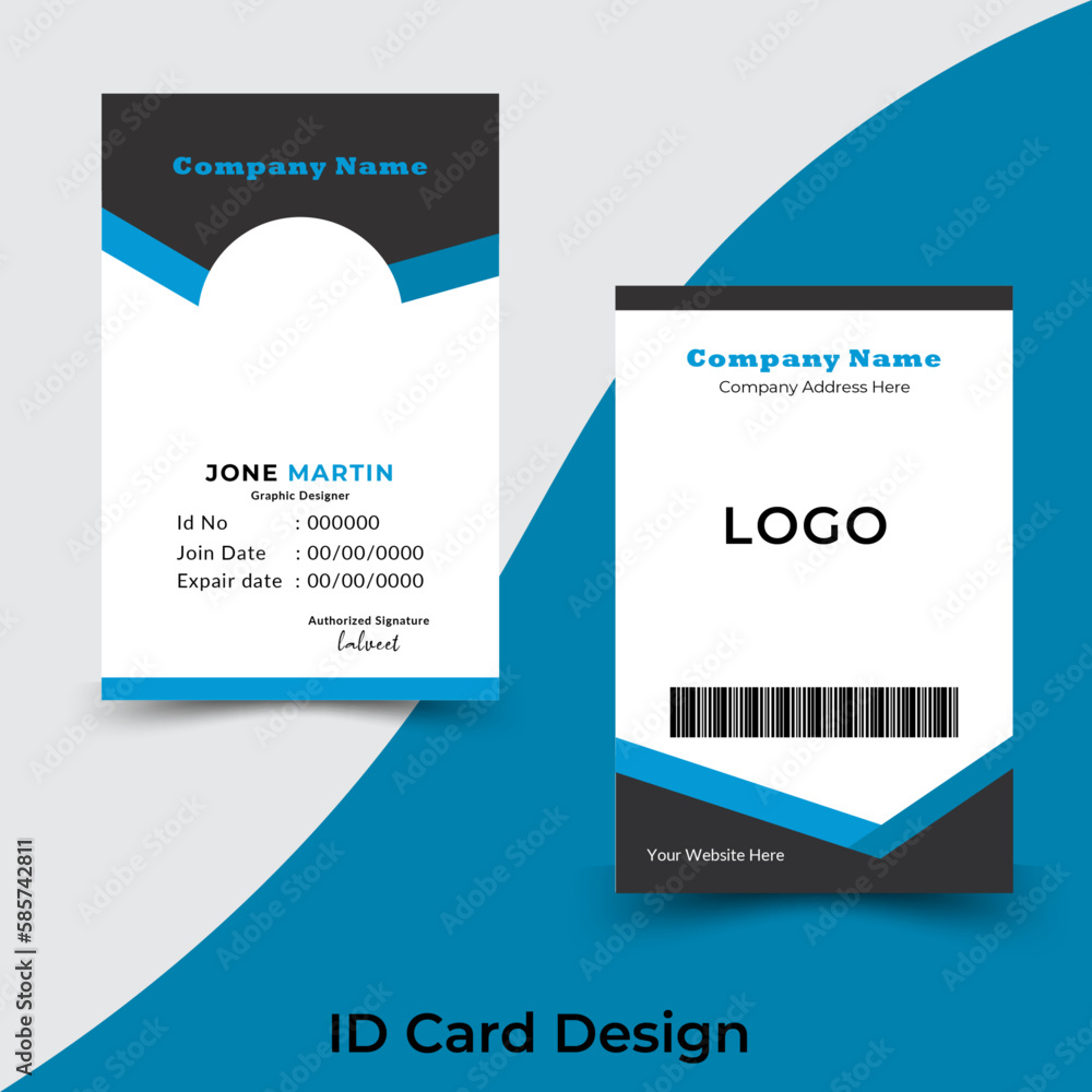Identity card design for business purpose usage, Trendy multipurpose ...