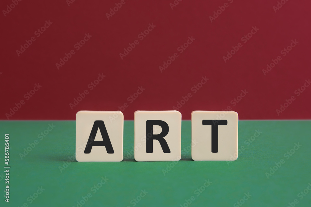 Word ART written with leisure game tiles. Conceptual image representing ...