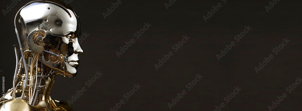 Silver and gold cyborgs: the perfect fusion of man and machine in the ...