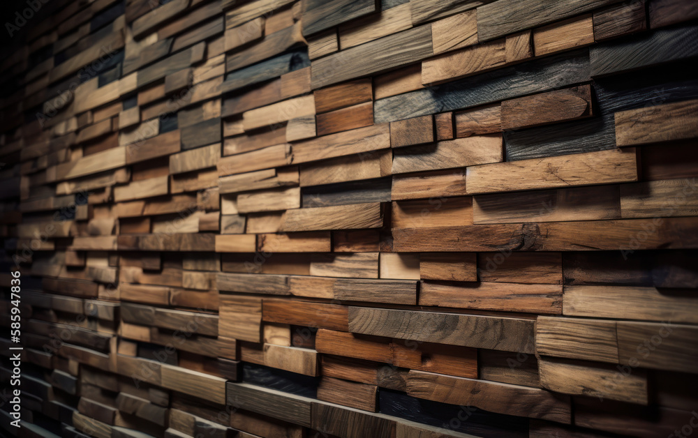 wood stack wall background Stock Illustration | Adobe Stock