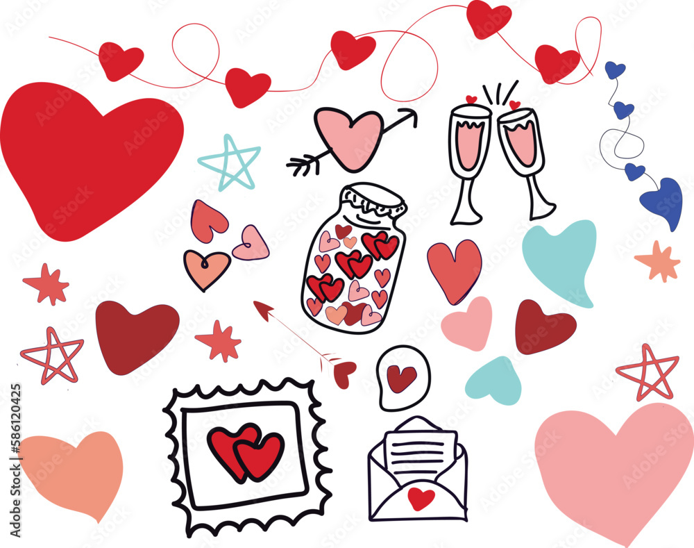 COD119-Love Clipart,Valentine's day Clipart,lover printable,heart ...