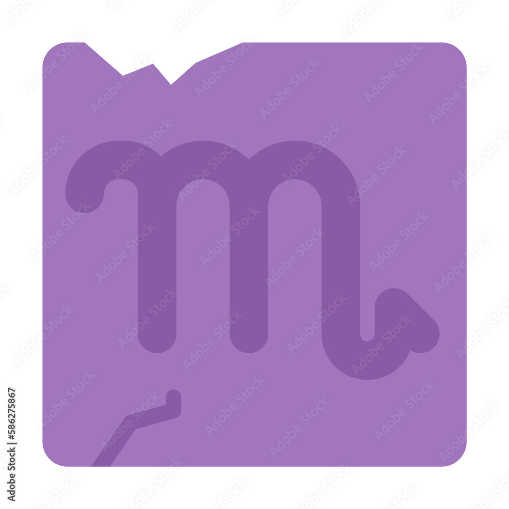 Zodiac Scorpio icon. Simple color elements of esoteric icons for ui and ...