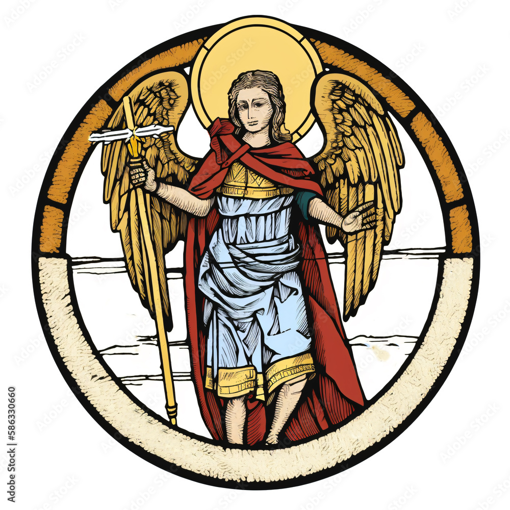 St. Michael the Archangel Illustration. Archangle Saint Michael ...
