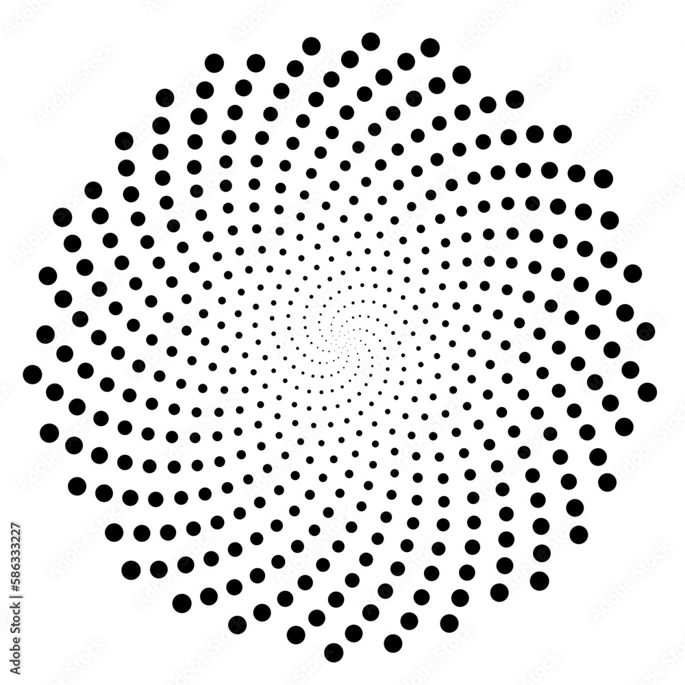 Fibonacci spiral patterns in vector. Mathematical morphology ...
