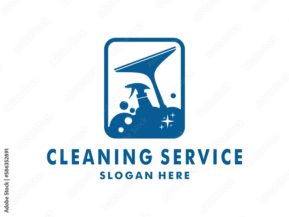Cleaning Service Logo vector Design Inspiration Stock Vector | Adobe Stock