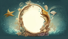 Ocean Wave Shells Frame Template Free Stock Photo - Public Domain Pictures