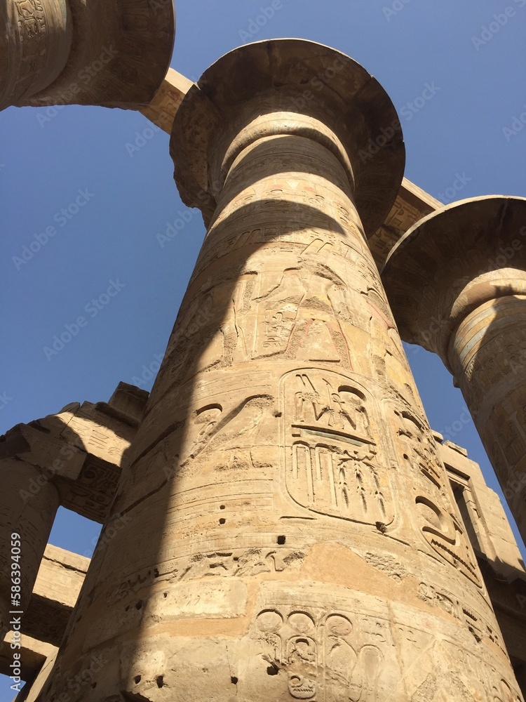 Ancient Egyptian Architecture of the temples Stock Photo | Adobe Stock