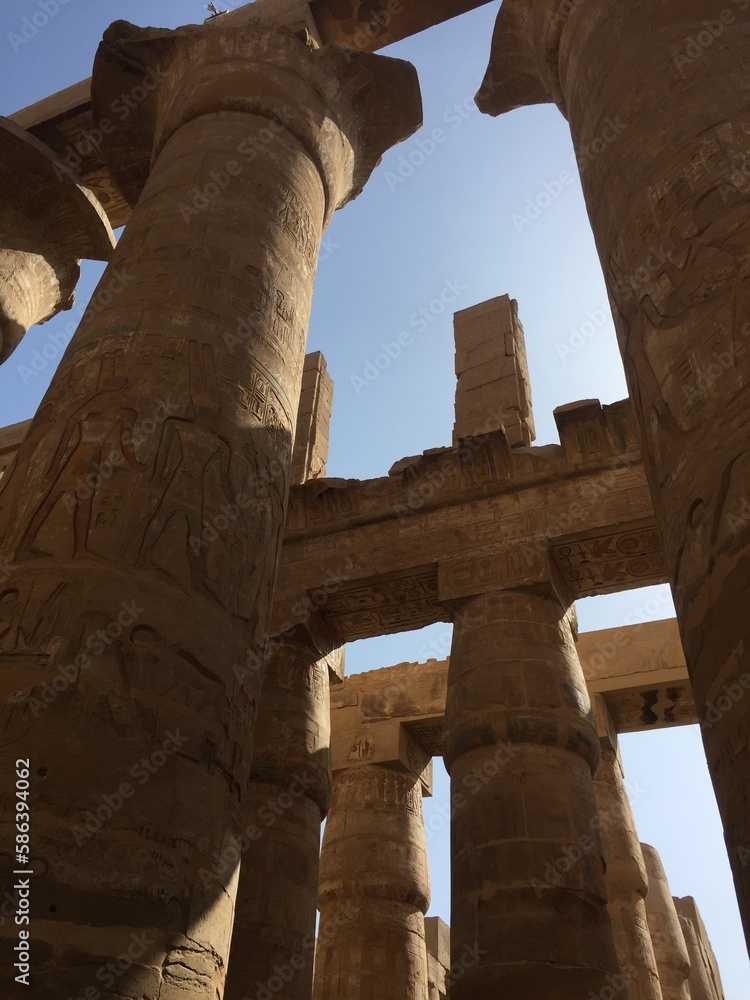 Ancient Egyptian Architecture of the temples Stock Photo | Adobe Stock