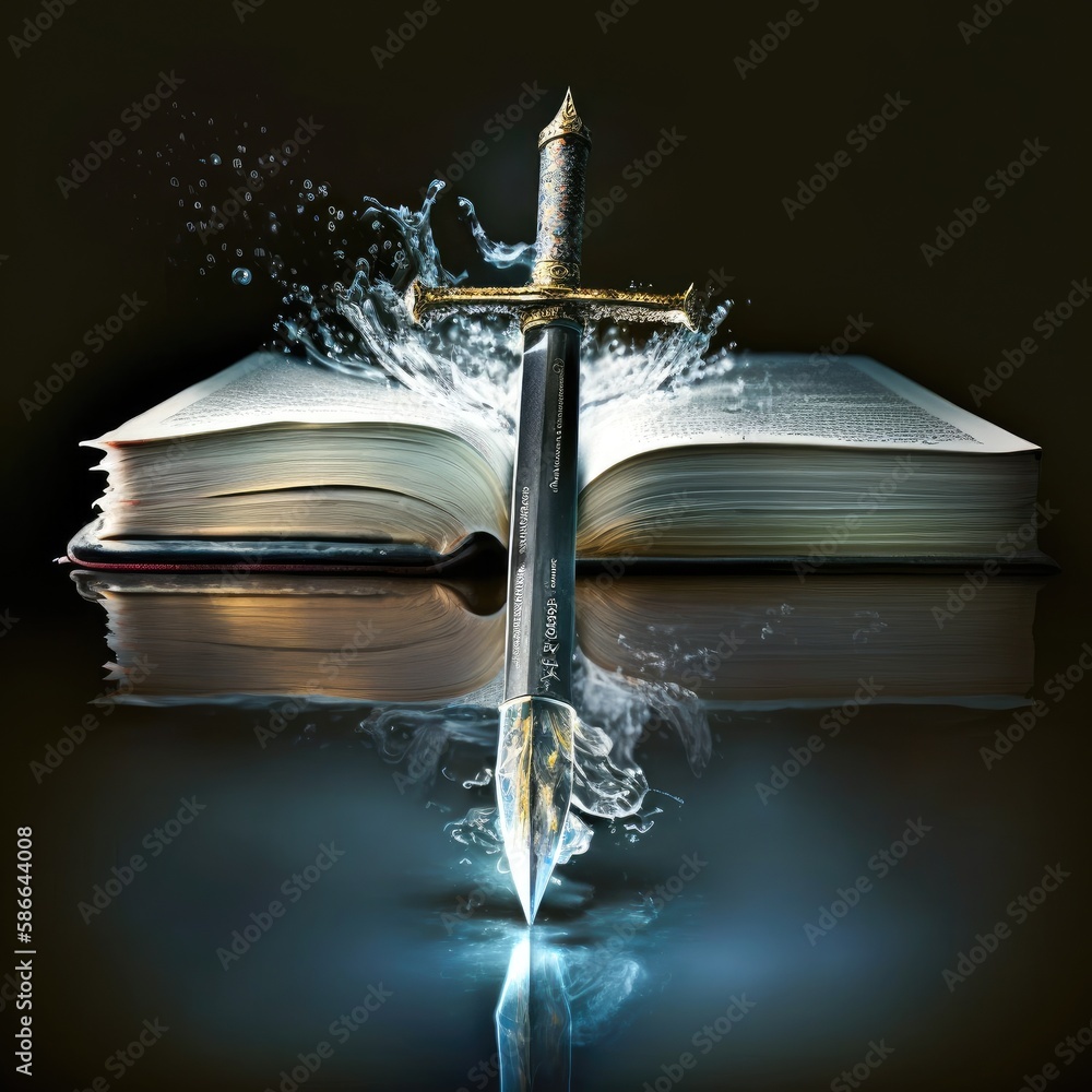 The Bible Word of God Sword the Gospel of Salvation Generative AI ...