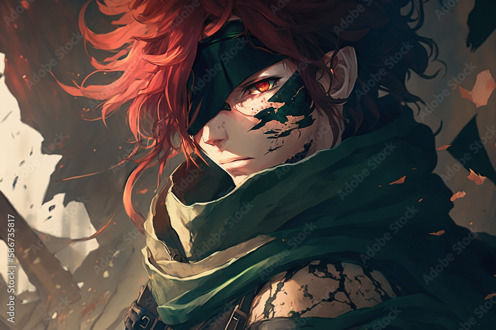 Great stealth ranger rogue with red hair solo leveling style Stock ...