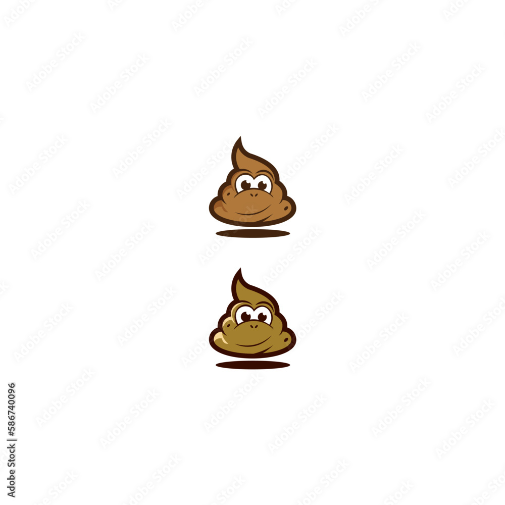 cute poop vector cartoon, Hand drawn shit doodle. Sketch pets icon ...