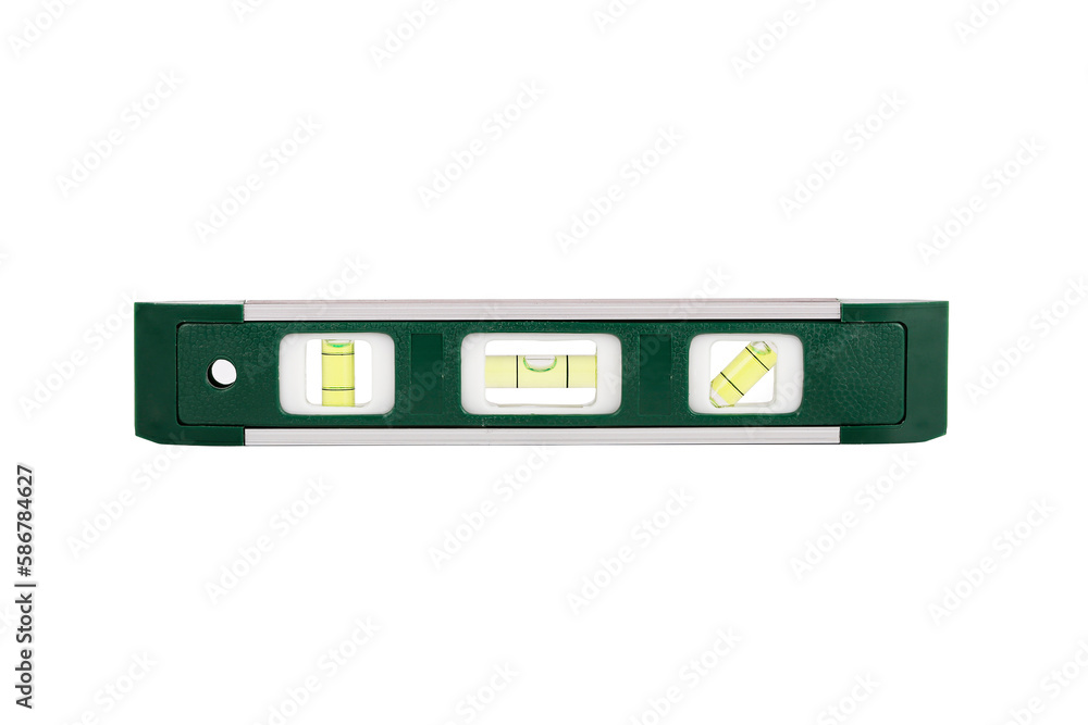 Water Level Gauge Ruler (Spirit Level) isolated on white background ...