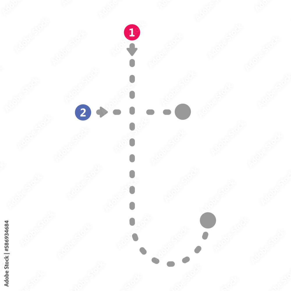Tracing alphabet letter t lowercase prewriting dotted line element for ...
