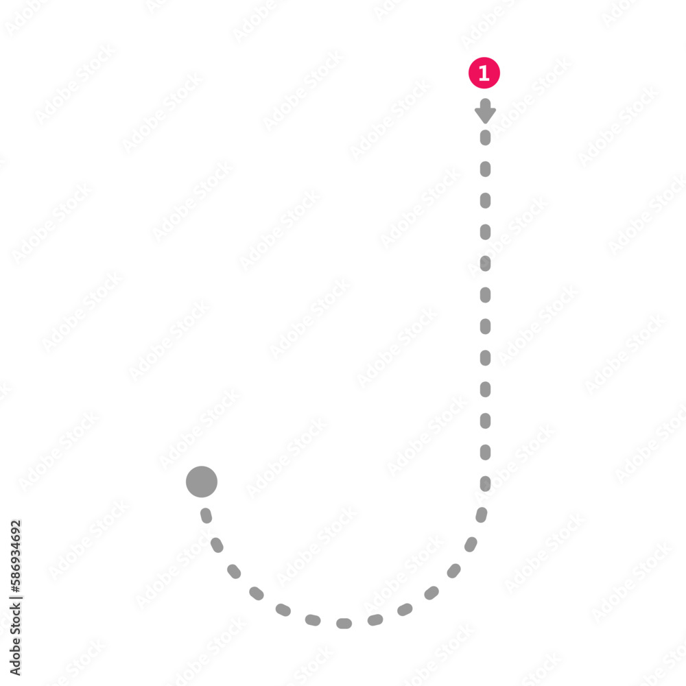 Tracing alphabet letter j lowercase prewriting dotted line element for ...