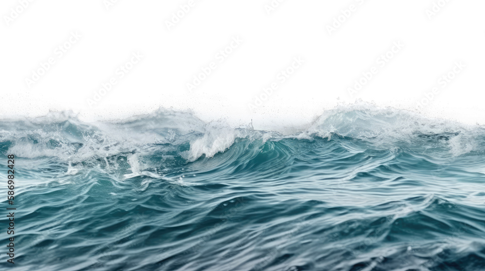 Ilustración de Stock ocean water surface waves , isolated on ...