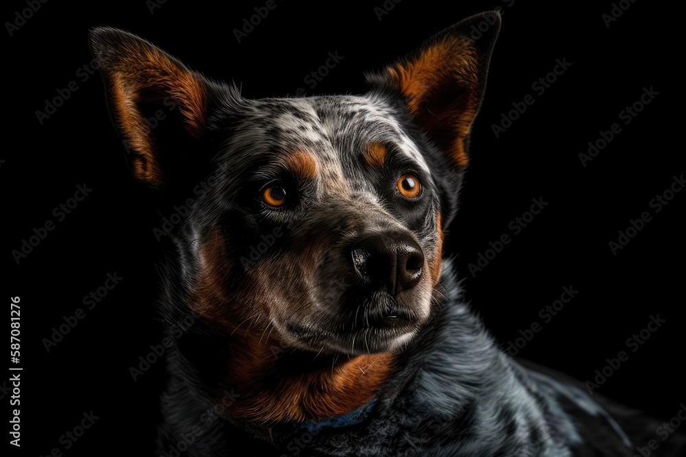 Illustration Stock Superb studio pictures of a tricolor Australian ...