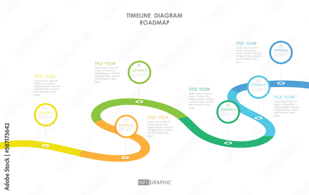 business project roadmap timeline diagram Infographic roadmap template ...