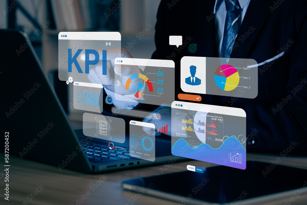 Zdjęcie bez tantiem: Key Performance Indicator KPI using Business ...