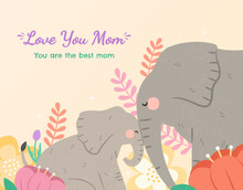 Elephant Mother's Day Free Stock Photo - Public Domain Pictures
