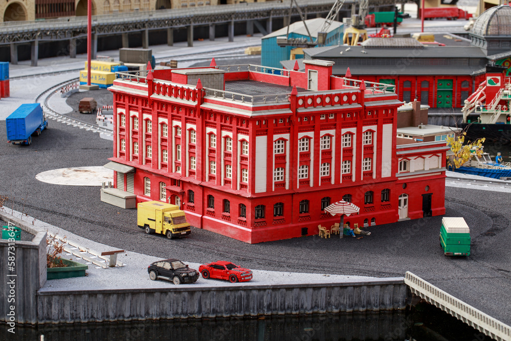 GUNZBURG, GERMANY - October 06, 2018: LEGOLAND Lego Building made Lego ...