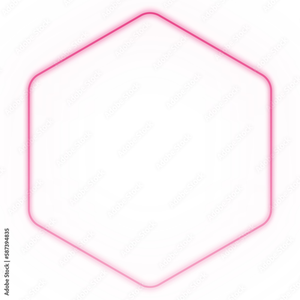 Basic shape neon background. Electric geometric shape with light flare ...