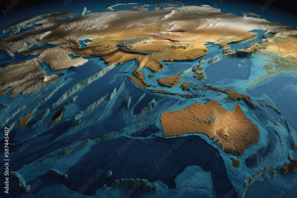 highly detailed and accurate world map, showing countries, oceans, and ...