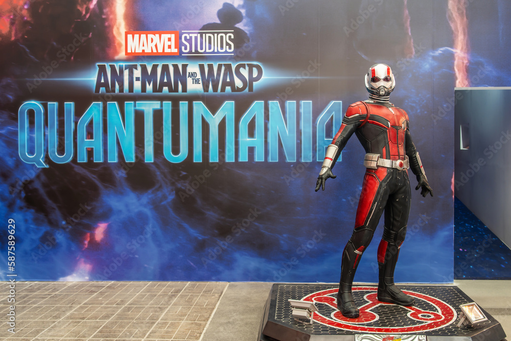 BANGKOK, THAILAND - 25 March, 2023 : Closeup Ant-Man Statue Figure ...