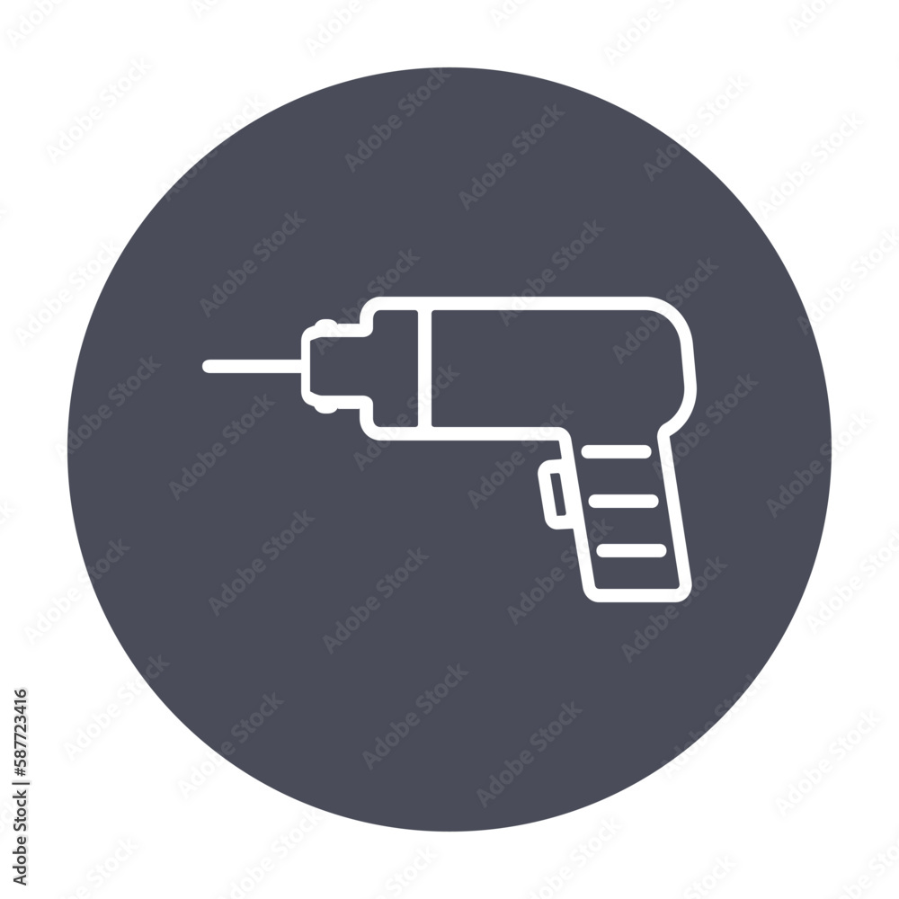 drill icon. drill symbol template for graphic and web design collection ...