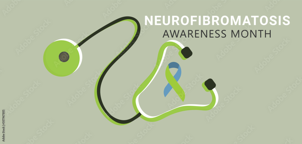 Neurofibromatosis awareness month. Template for background, banner ...