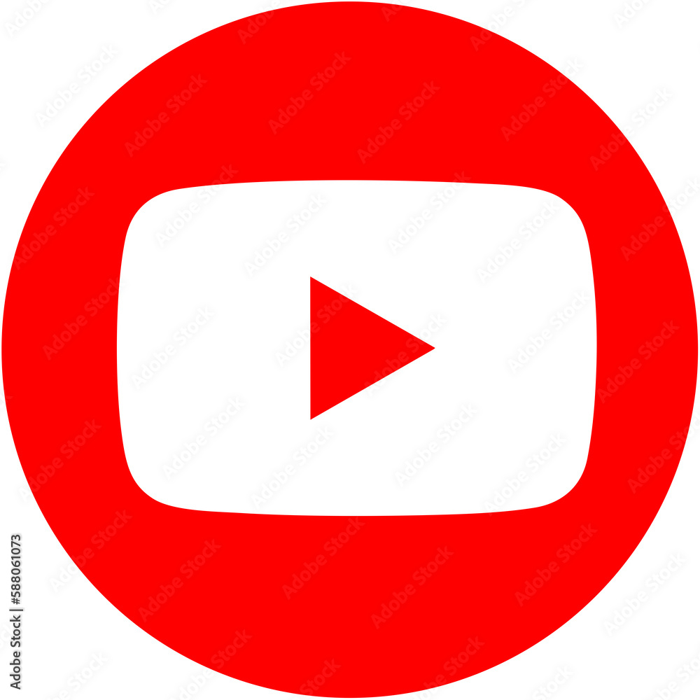 Ilustración de Stock Red Youtube play button png, Youtube video and music icon. Youtube app icon ...