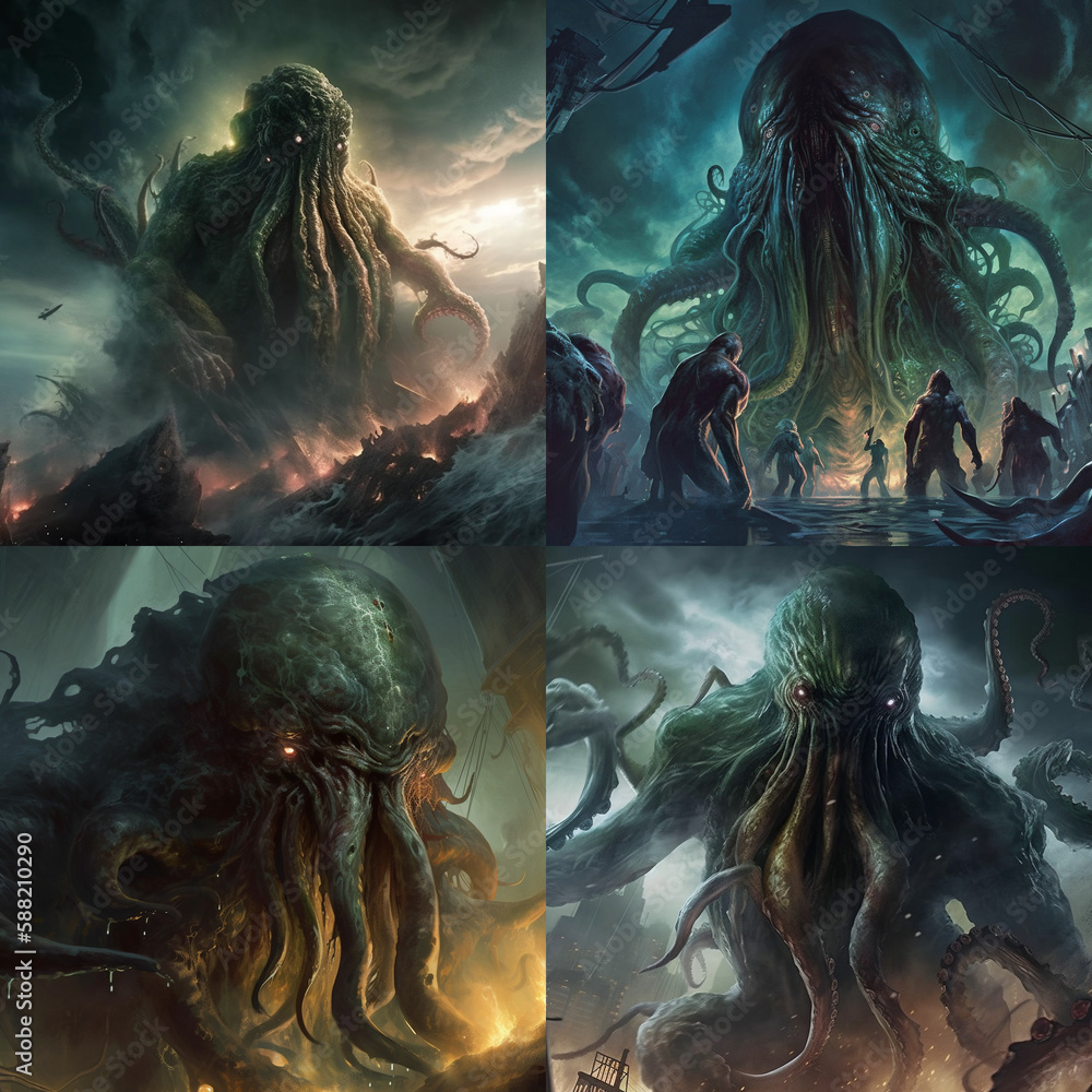 Generative AI: the legendary Cthulhu rising from the sea, attacking a ...
