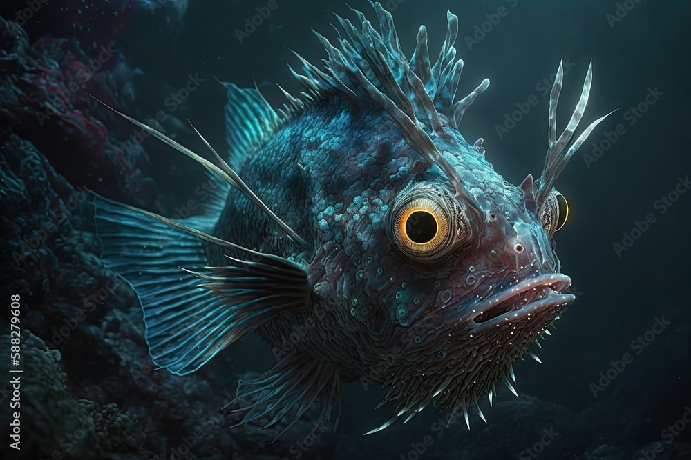 The unknown fish species of the deep oceans. Never before seen rare ...