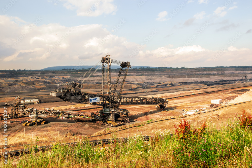 RWE German multinational energy company large mining bucket-wheel ...