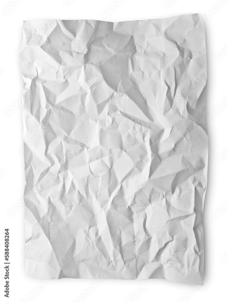 Crumpled paper isolated on transparent background Stock Photo | Adobe Stock