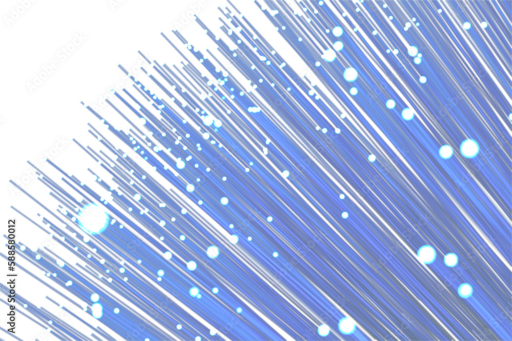 Illuminated fiber optics on white background Stock Illustration | Adobe ...
