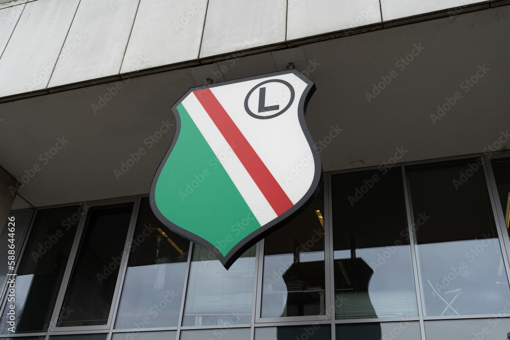Foto Legia Warszawa logo at Stadion Wojska Polskiego (Polish Army ...