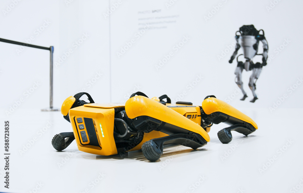 Bangkok, Thailand - Mar 28, 2023: Presentation of Spot, four-legged ...