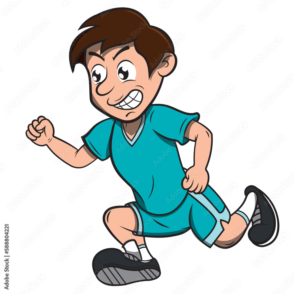 Dibujo vectorial sin fondo de niño jugando futbol. Stock Vector | Adobe ...