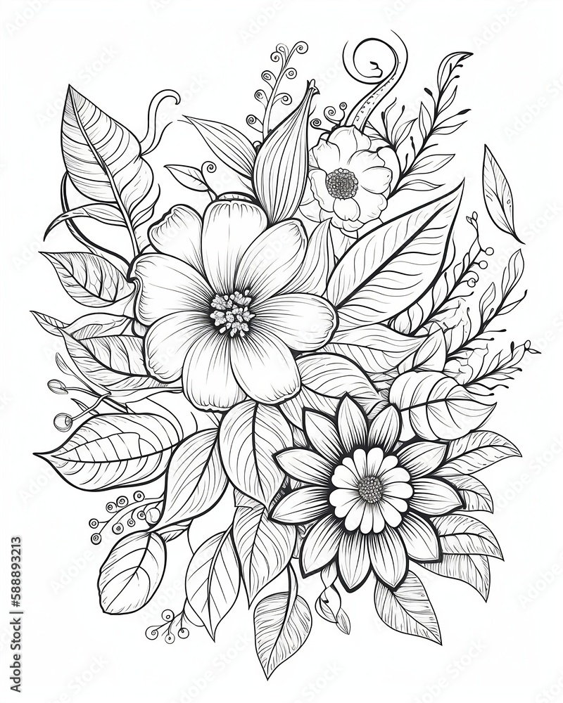 Funny Patterns For Coloring Book on White Background, colouring pages ...