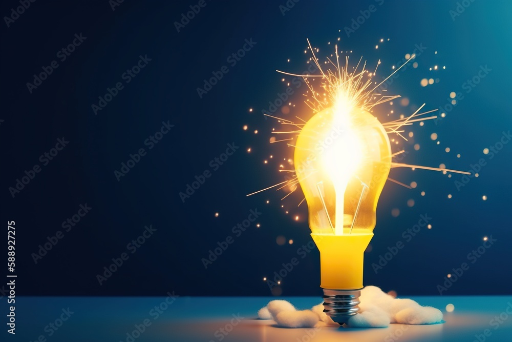 Leadership and ideas inspiration created with Generative AI technology ...
