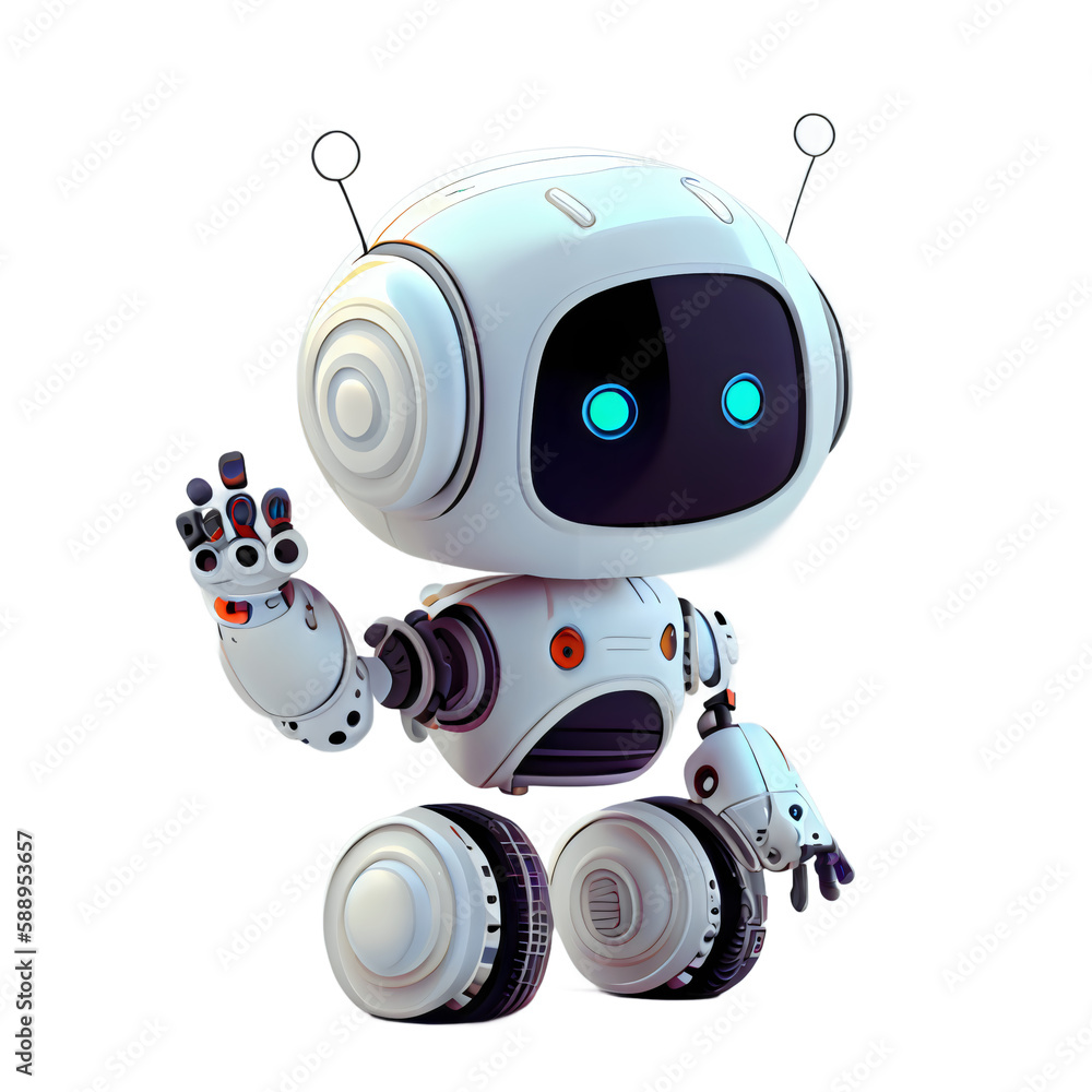 chatbot talking on transparent background, chatgpt, AI robot ...