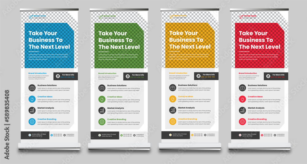 Editable Print Ready 300 DPI Corporate Business Rollup Banner Design ...